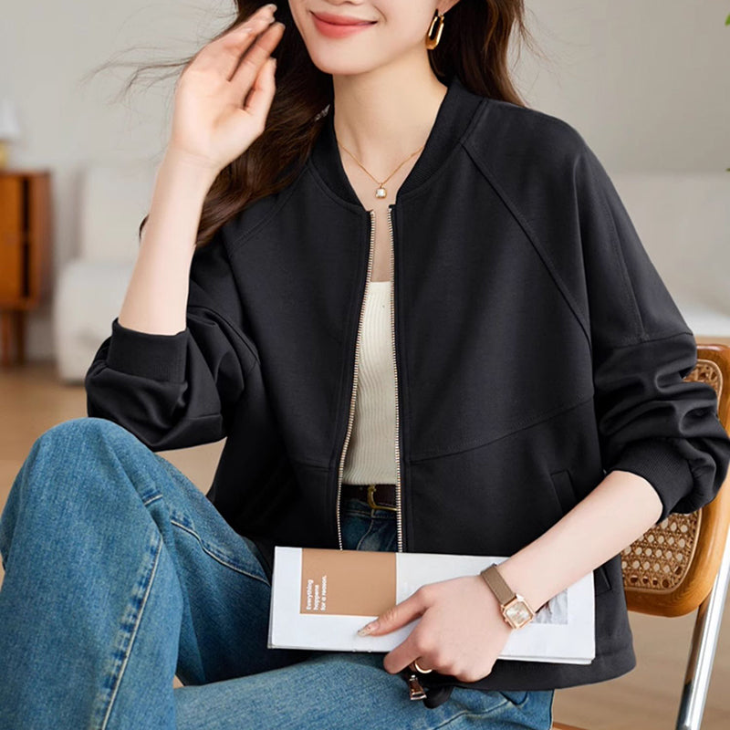 Áo khoác dài tay cổ bóng chày hai túi chéo - A362 – kamaka.vn